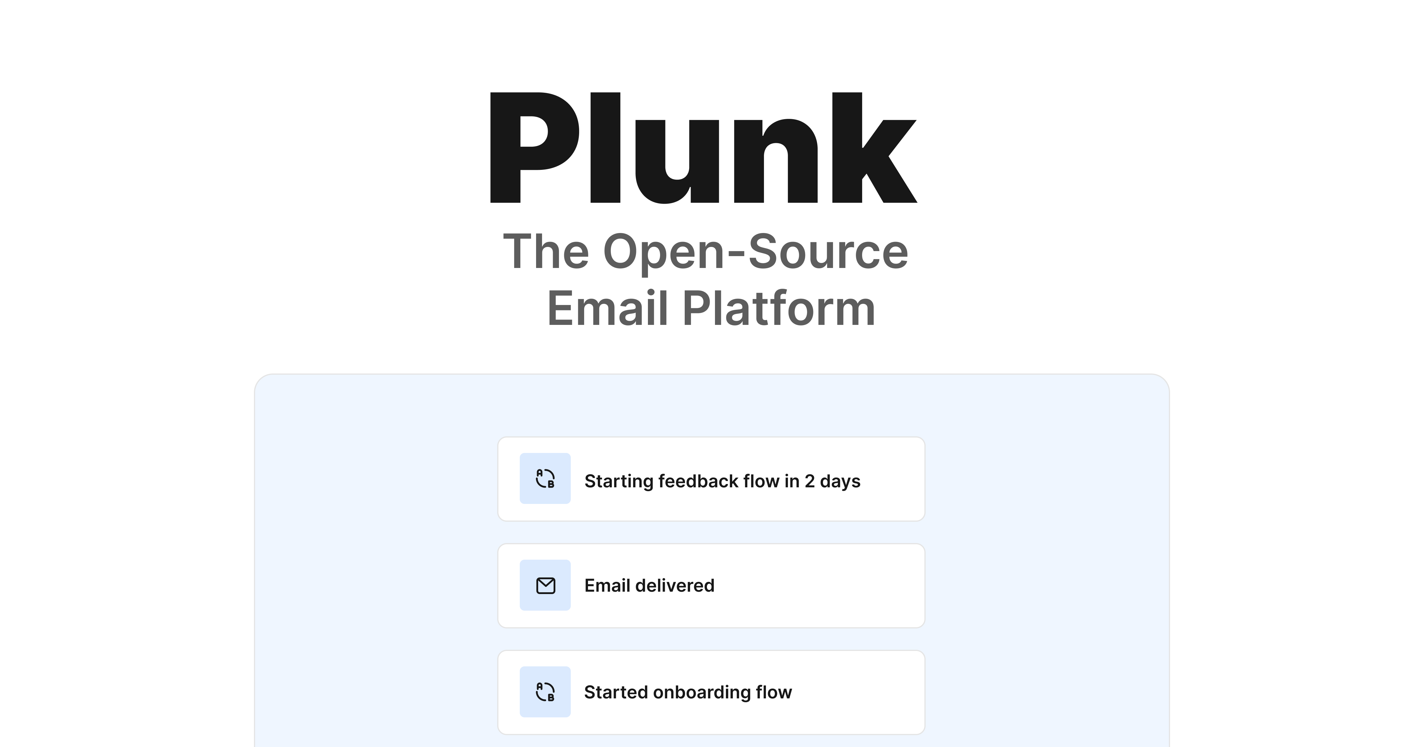 Plunk Dashboard | The Open-Source Email Platform